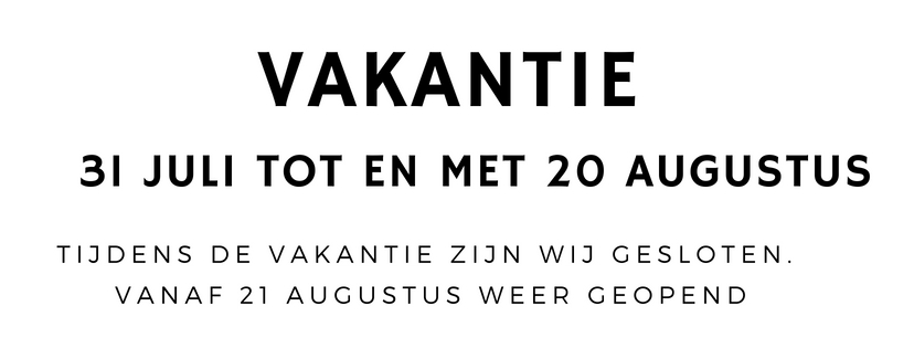 VAKANTIE hele banner - Makanan Breda
